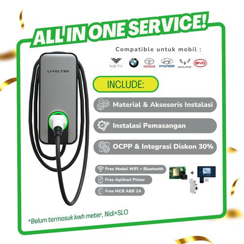 Jual LIVOLTEK SMART EV CHARGER Fast Charging Type2 - 7.3kW 11kW 22kW - 7.3kW 1 Phase - Kab ...