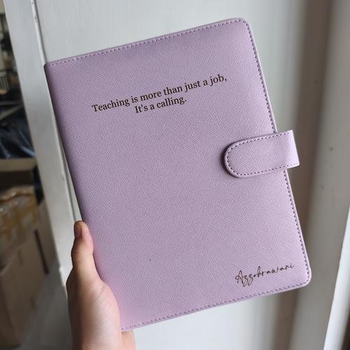 Jual [FREE CUSTOM] Buku Binder B5 Custom Nama/ Binder Kuliah B5 Kulit ...