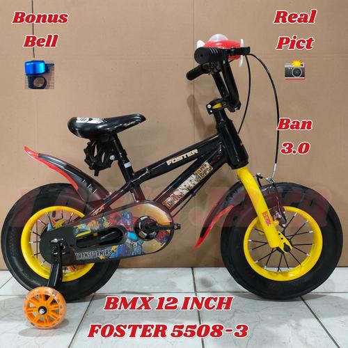 Jual SEPEDA ANAK LAKI LAKI BMX 12 INCH FOSTER 5508-3 BAN 3.0 TERBARU ...
