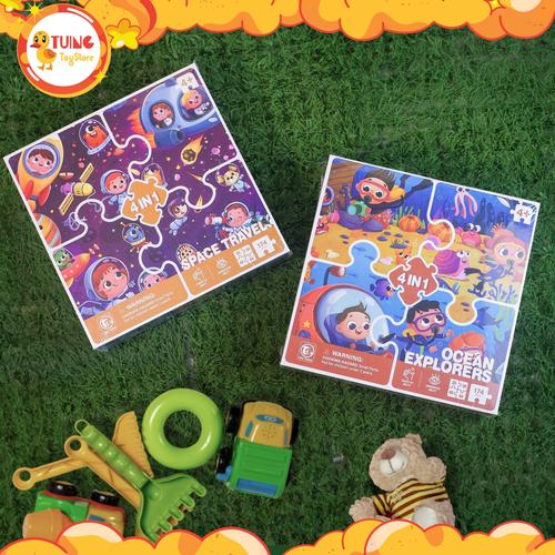 Jual Mainan Puzzle Edukasi Anak | Jigsaw Puzzle 4 in 1 Space Travel ...