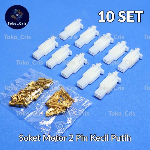 Jual Soket Motor 2 Pin Kecil 10 SET / Connector Motor 2P Kecil / Socket ...
