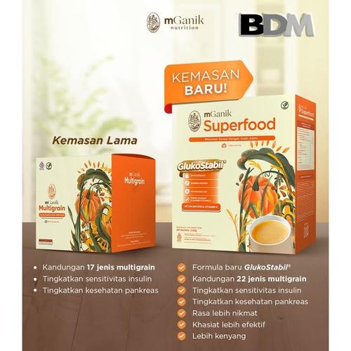 Jual Mganik Multigrain 500gr Minuman Sereal Obat Diabetes Kolesterol ...