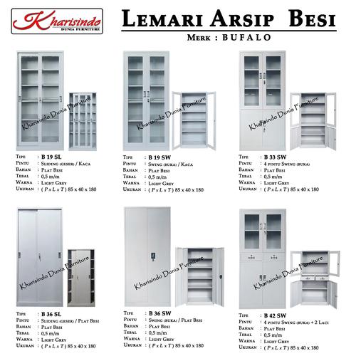 Jual Lemari Arsip Besi / Lemari Buku Besi / B 19 SL - 19 SW - 33 SW ...