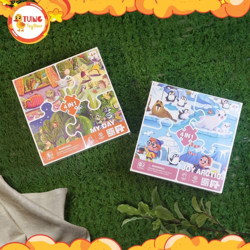 Jual Mainan Puzzle Edukasi Anak | Jigsaw Puzzle 4 in 1 Joy Arctic ...