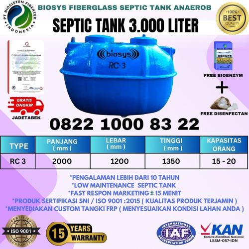 Jual Septictank Tipe RC 3 M3 / 3.000 liter - Sepiteng, Biosys ...