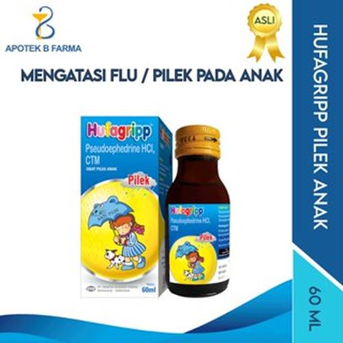 Jual HUFAGRIPP PILEK 60 ML / OBAT SIRUP PILEK ANAK HUFAGRIP BIRU 60ML ...