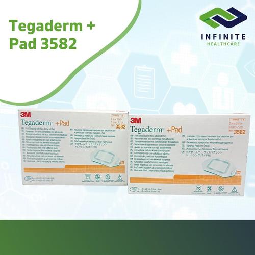 Jual 3M Tegaderm 3582 + Pad Plester Luka Transparan Anti Air isi 50pcs ...