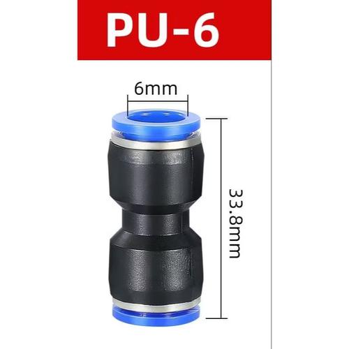 Jual MPU 6 Fitting Pneumatic lurus selang ukuran 6mm x 6mm PU 6 - Kota ...