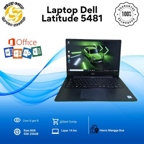 Jual Laptop Dell Latitude 5481 core i5 gen 8265U ram 8GB ssd 256GB ...