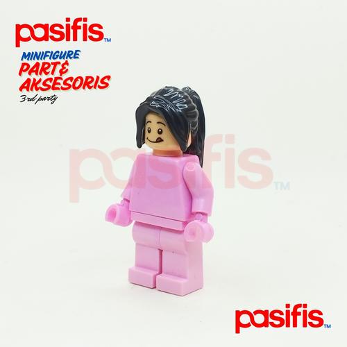 Jual Brick Minifigure Part Hair - Rambut Kuncir Poni Panjang - Jakarta ...