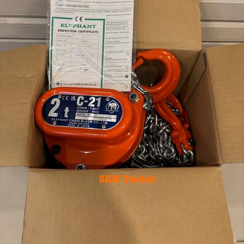 Jual Elephant Japan Chain Block 2Ton x 5M Type C-21 / Chain Block ...