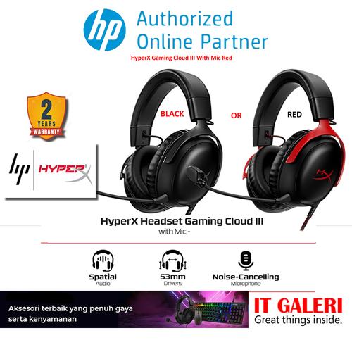 Promo HyperX Cloud III - Gaming Headset (Black) - BLACK 727A8AA Cicil 0% 3x - Jakarta Selatan ...