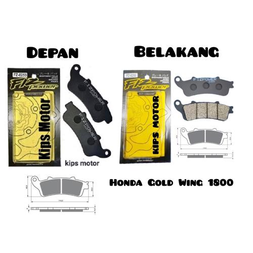 Jual Kampas rem depan belakang Honda Gold wing Goldwing GL 1800 Deluxe ...