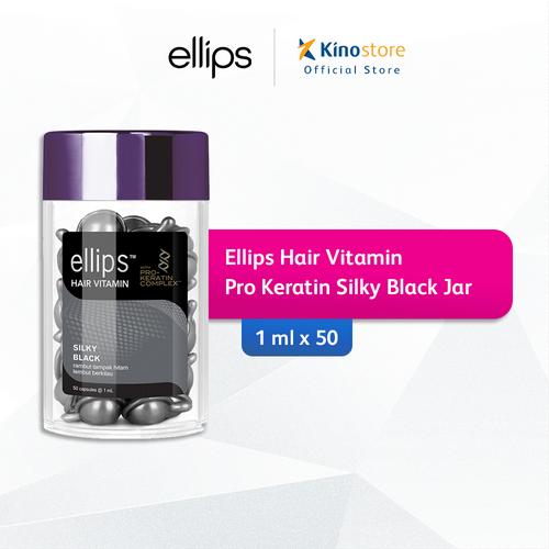 Promo ELLIPS Vitamin Rambut Keratin Silky Black Jar - Isi 1 - Kota ...