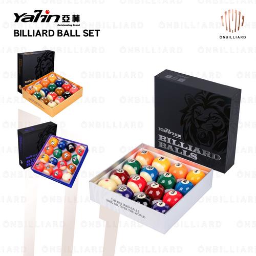 Jual YALIN Billiard Ball Set 57.2mm Black White Bola Billiard Meja 7 8 ...