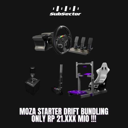 Jual Paket Bundling Simulator Racing Drifting Moza R5 Set With Clutch ...