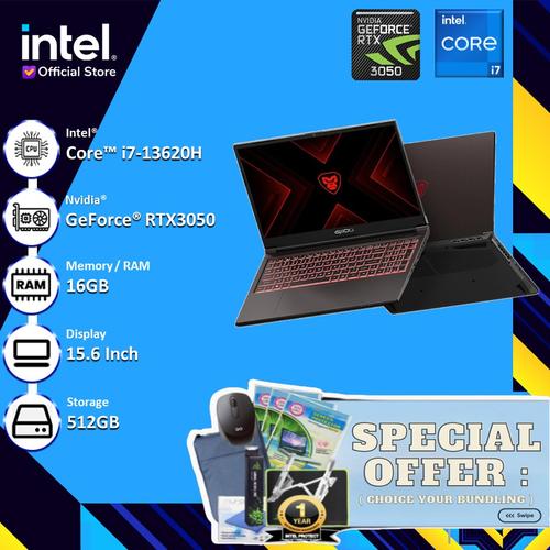 Promo AXIOO PONGO 735 I7 13620H RTX3050 6GB/ 16GB 512GB W11 15.6FHD ...