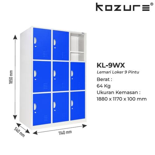 Jual Locker Besi 9 Pintu KL-9WX / Locker 9 Pintu Kozure - Kota Bandung ...