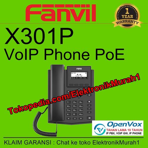 Jual IP Phone Fanvil X301P (POE) - Entry Level IP Phone 2 SIP Lines ...