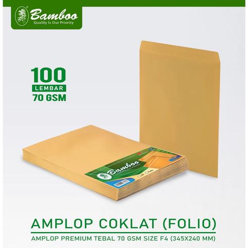 Jual BAMBOO - AMPLOP KERTAS TANPA LEM / AMPLOP BAMBOO CASING FOLIO ISI ...