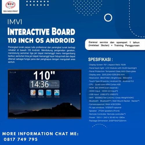 Jual Smartboard Interactive Flat Panel 110 Inch Display - Kota Bekasi ...