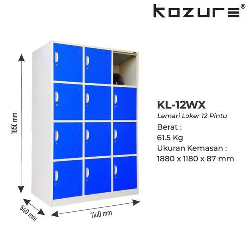 Jual Locker Besi 12 Pintu KL-12WX / Locker 12 Pintu Kozure - Kota ...