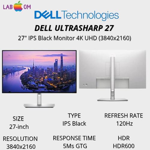 Jual DELL ULTRASHARP U2725QE 27 INCH THUNDERBOLT HUB MONITOR 4K UHD IPS BLACK 120HZ HDR600 ...