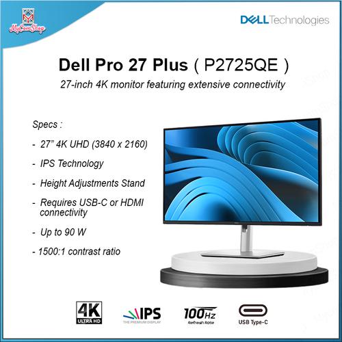 Jual DELL PRO 27 PLUS P2725QE MONITOR 4K UHD IPS USB-C - Jakarta Utara ...