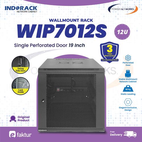 Jual INDORACK WIP7012S Wallmount Rack 12U INDORACK Depth 700mm ...