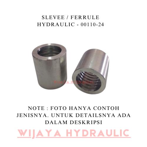 Jual Ferrule 00110-24 - Hose Hydraulic / Hidrolik R1 / 1 KAWAT | Sleeve ...