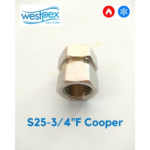Jual Sok Sambung WESTPEX Cooper S25-3/4”F / Sambungan air panas ...