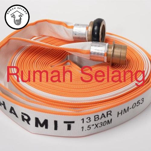 Jual Selang Pemadam Canvas 1 1/2 Inch x 30 Meter Dengan Coupling 13 Bar / Fire Hose Canvas ...