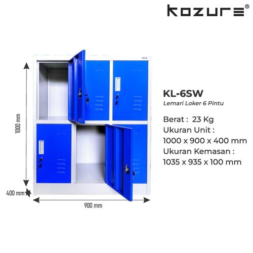 Jual Locker Besi 6 Pintu KL-6 SW / Locker 6 Pintu Kozure / Locker 6 ...