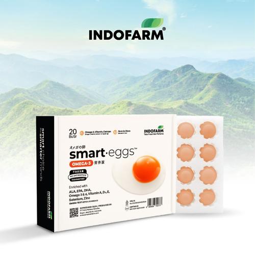 Jual Telur Omega 3 Organik - INDOFARM Smart Eggs - Box Full Design - Kota Tangerang Selatan ...