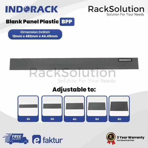 Jual BLANK PANEL PLASTIC 1U INDORACK - BPP Rack Accessories Adjustable ...
