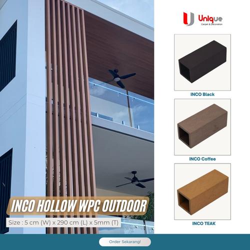 Jual Hollow WPC Outdoor Partisi INCO 5x5cm / Partisi Fasad Depan 5x10 ...