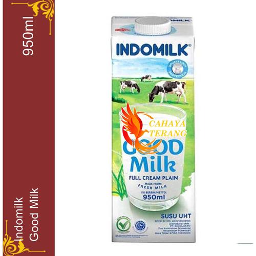 Jual Indomilk Good Milk Full Cream Plain 950 ml Susu UHT Fresh Milk Indomilk Full Cream 950ml ...