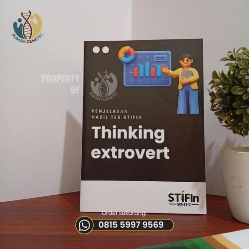 Jual Booklet Penjelasan hasil tes STIFIn Thinking extrovert - Kab ...