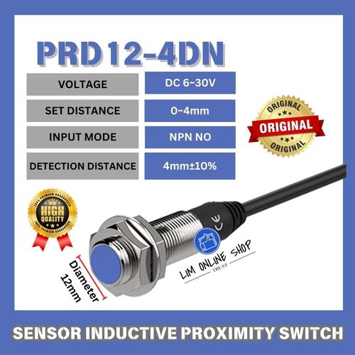 Jual SENSOR PROXIMITY PRD12-4DN INDUCTIVE NPN NO NORMALY OPEN JARAK DETEKSI 4MM DC6-30V DIAMETER ...