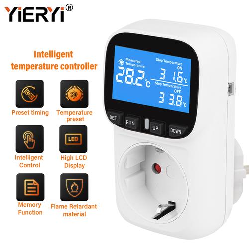 Jual Stop Kontak Termometer Colokan Digital Timer Programmable EU 16A ...