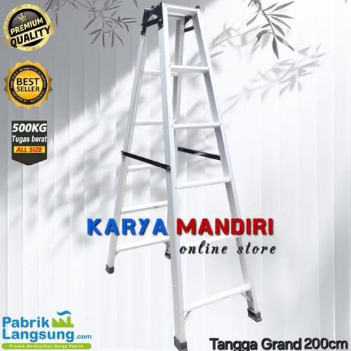 Jual Tangga Lipat Aluminium Ladder Super Jumbo Grand Tahan Beban 500 Kg ...