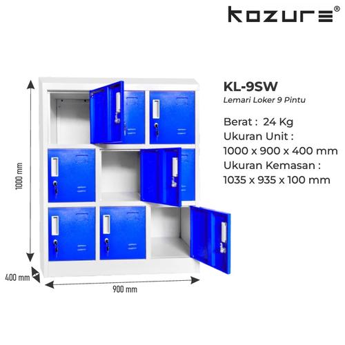 Jual Locker Besi 9 Pintu KL-9 SW / Locker 9 Pintu Kozure / Locker 9 ...