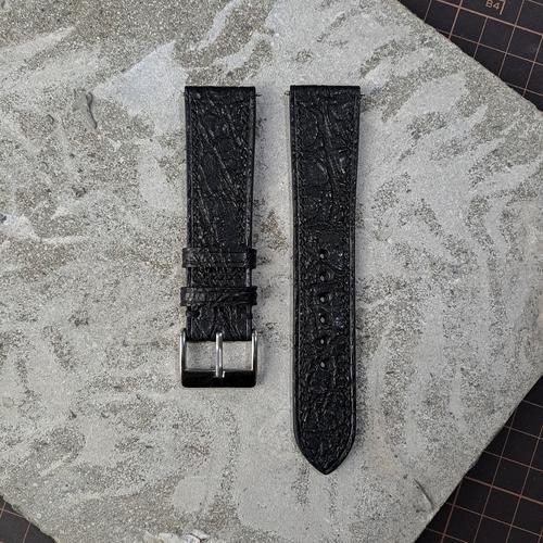 Jual Tali Strap Kalep Jam Tangan Kulit Domba Hitam - 22/18mm - Kota ...