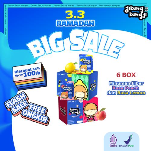Jual JIBANG BANGJI - Minuman Fiber 6 Box 48 Sachet GRATIS Shaker ...