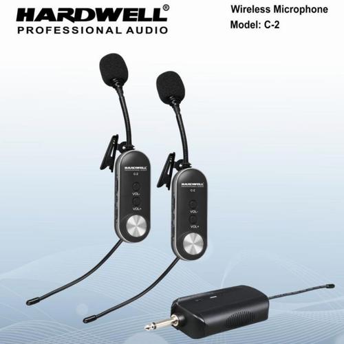 Jual mic wireless hardwell C-2 mik hardwell C2 mic clip on mic imam ...