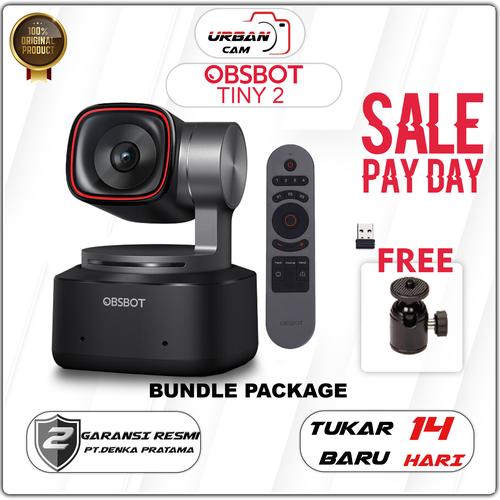 Promo OBSBOT Tiny 2 AI-Powered PTZ 4K Webcam AI Tracking With Remote Control / OBSBOT TINY2 ...