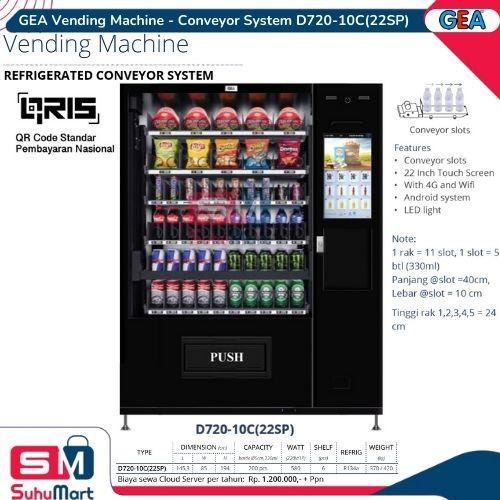 Jual GEA Vending Machine Sistem Conveyor Touch Screen D720-10C (22SP ...