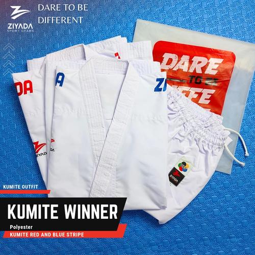 Jual Baju Karate ZYD WINNER / Kumite TeGi 3 Merek Ziyada Strip paket 2 ...