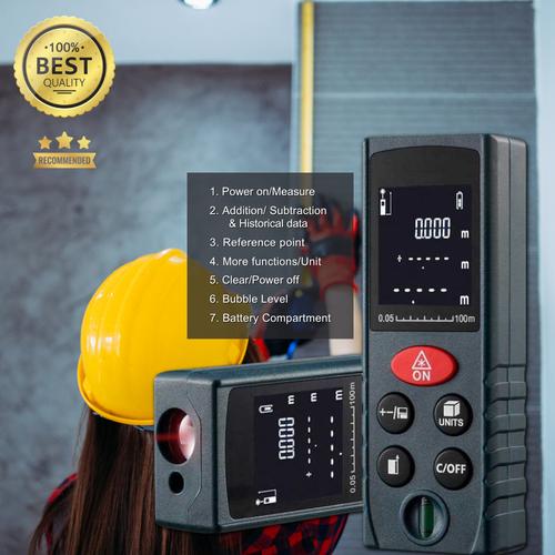 Jual Meteran Laser Distance Meter 100 Meter Digital - 40m - Jakarta Barat - 4TOOLS | Tokopedia