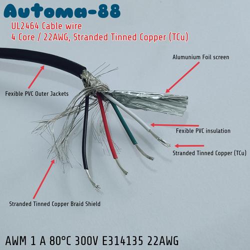 Jual Eceran per 1 meter UL-2464 Kabel Control instrument isi 4 core 4C ...